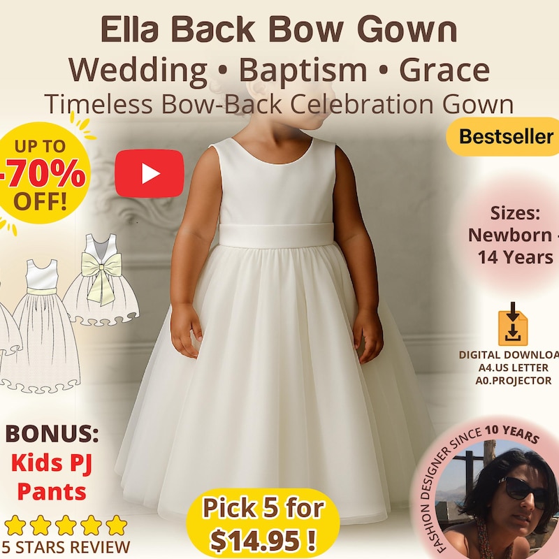 First Communion Dress Bow - Etsy
