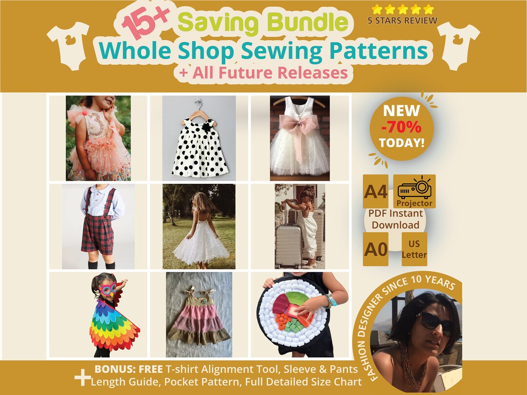 Kids Sewing Patterns, Easy Sewing Patterns Kids, Kids Dress Sewing ...
