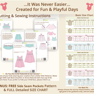 Cross-back Dress Girls Pinafore PDF Sewing Pattern Girls Summer Dress ...