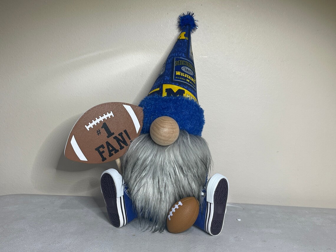 University Michigan Gnome - Etsy