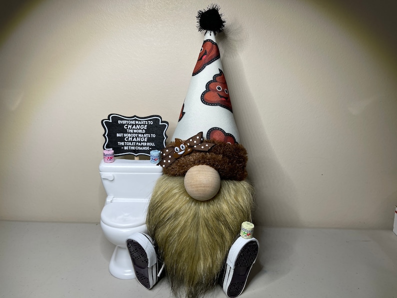 Toilet Paper Bathroom Gnome - Etsy