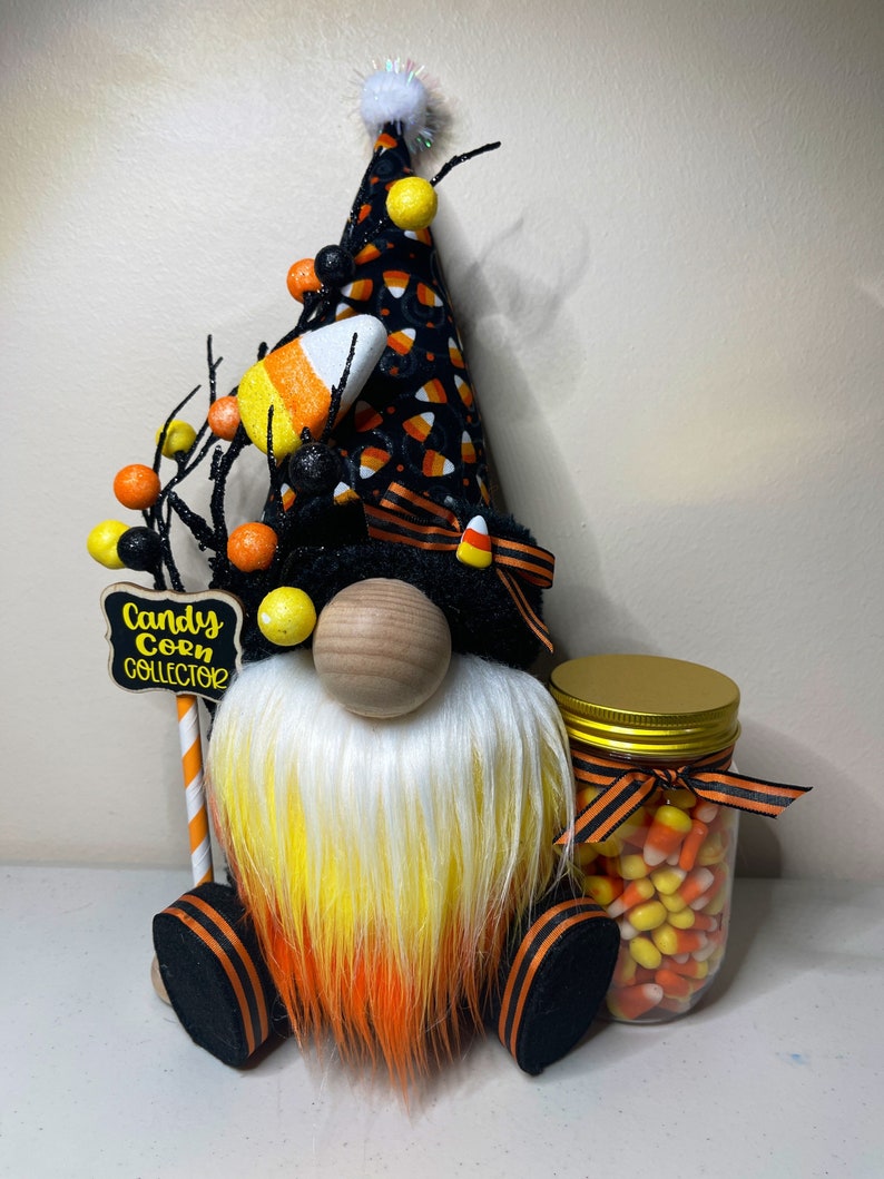 Candy Corn Collector Gnome - Etsy