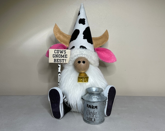 Cow Gnome - Etsy