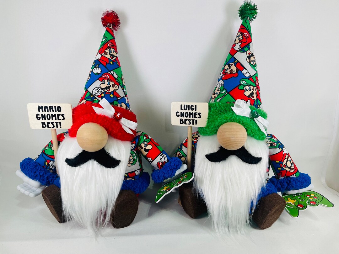 Mario Gnomes - Etsy