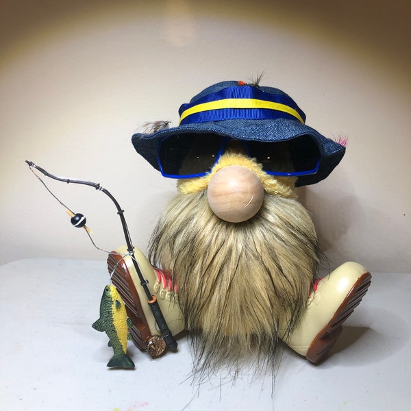 Fisherman Gnome - Etsy