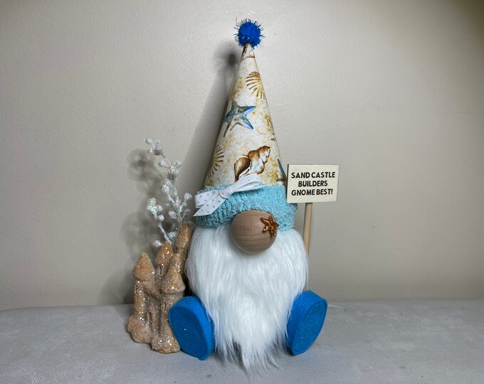 Sand Castle Builder Gnome - Etsy