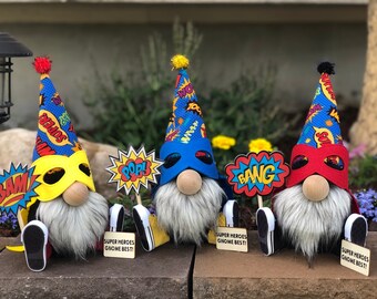 Super Hero Gnome | Etsy