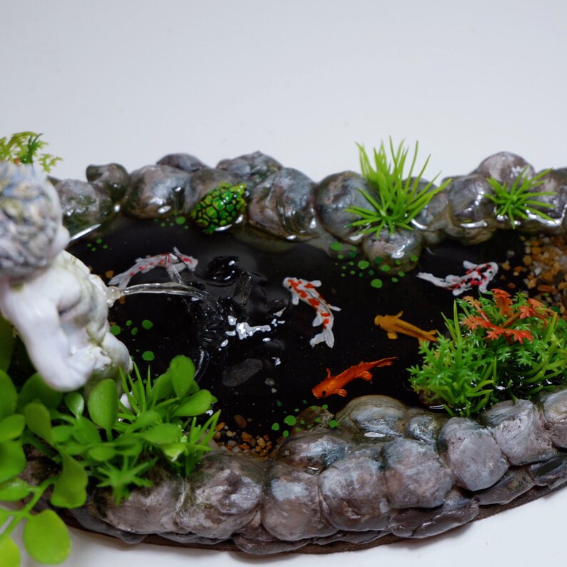 Miniature Koi Pond With Manneken Pis - Etsy