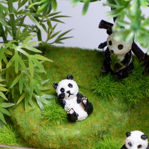 Miniature Clay Panda Garden - Etsy