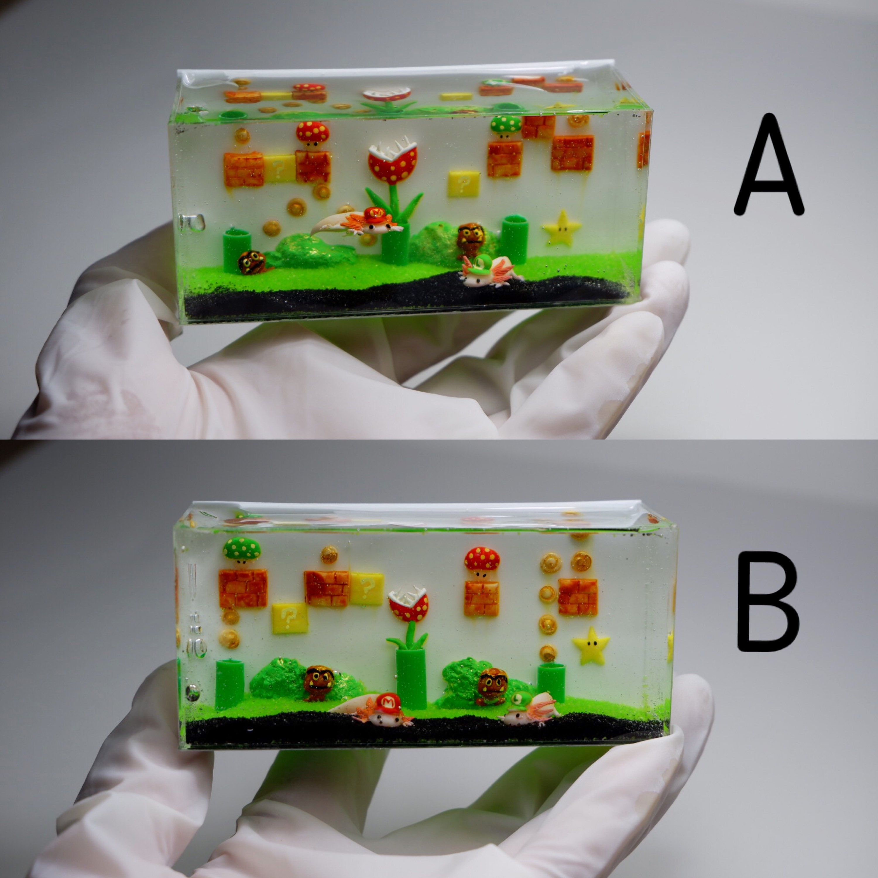 Miniature Super Mario Axolotl Tank | Etsy UK