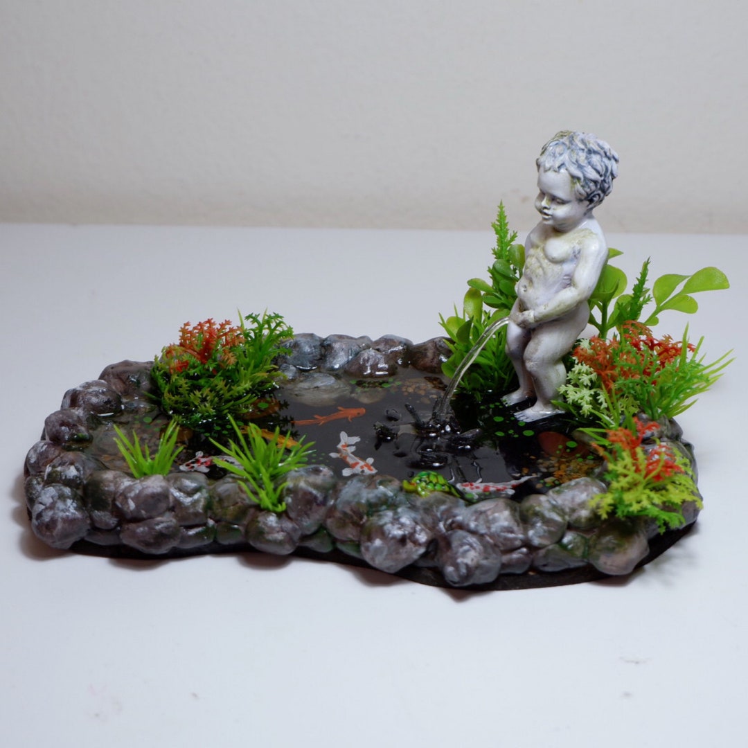 Miniature Koi Pond With Manneken Pis - Etsy