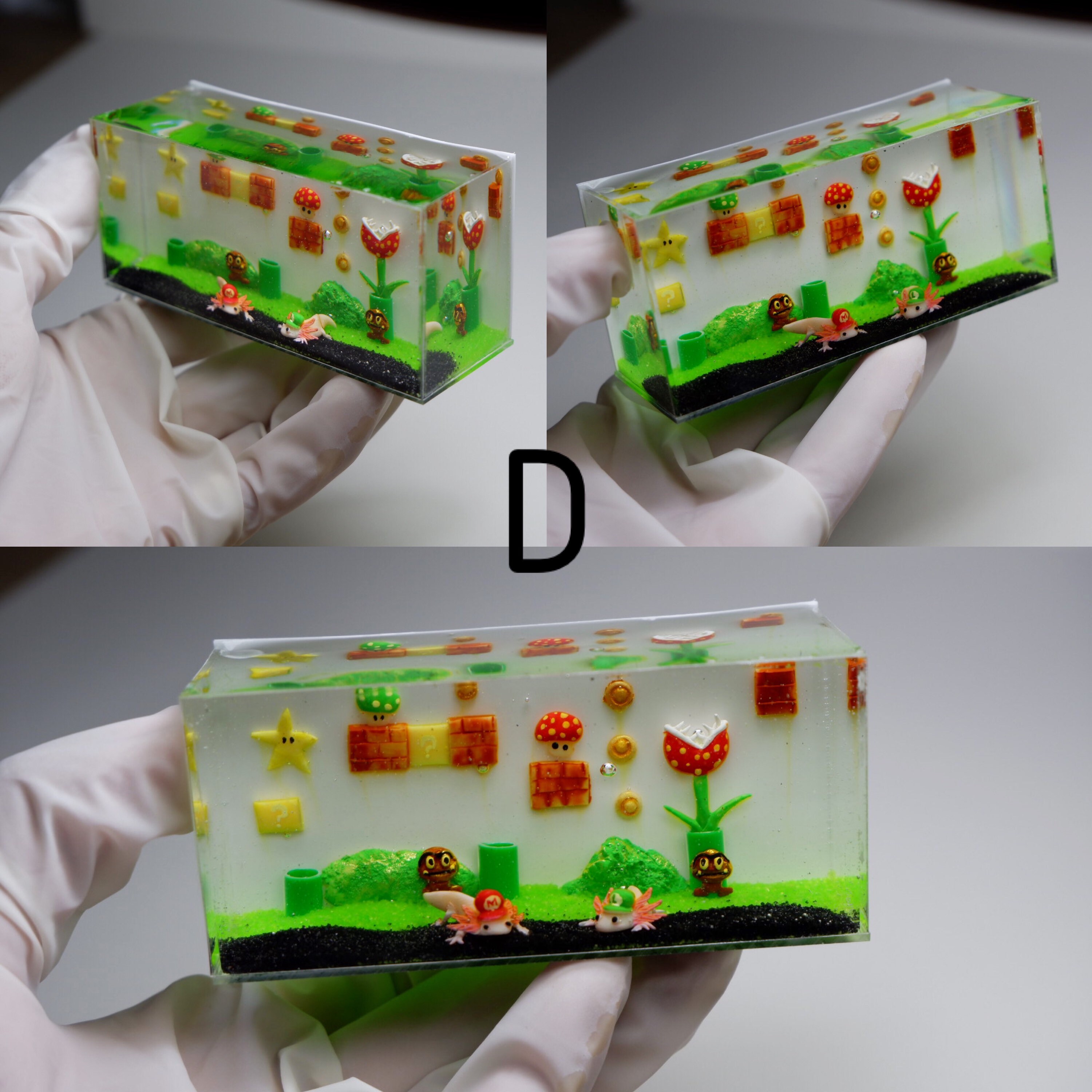 Miniature Super Mario Axolotl Tank | Etsy UK