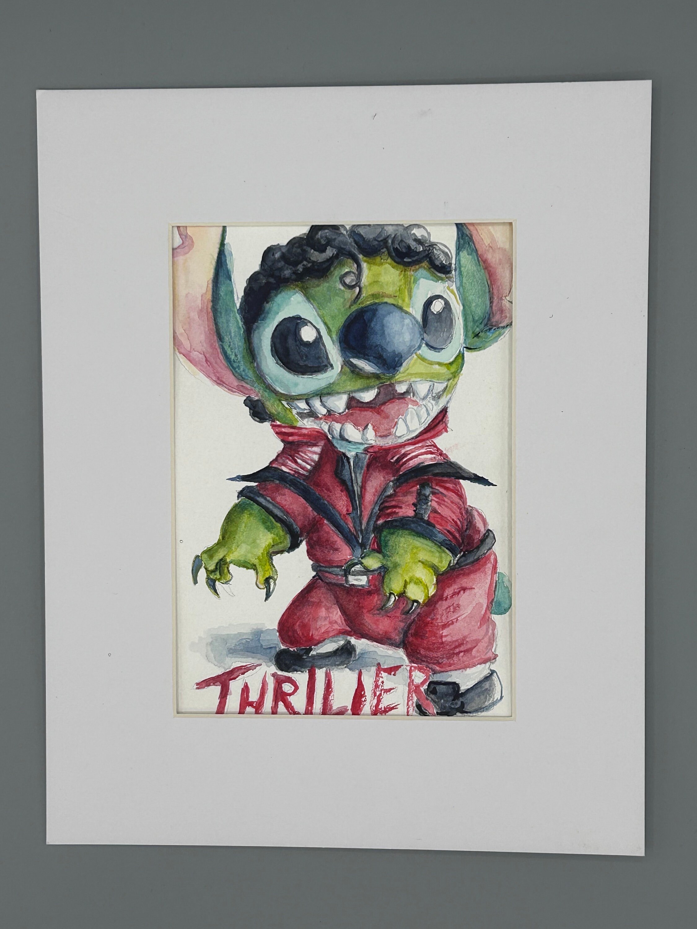 Disney Fan Art Stitch Crossover Halloween Original - Etsy