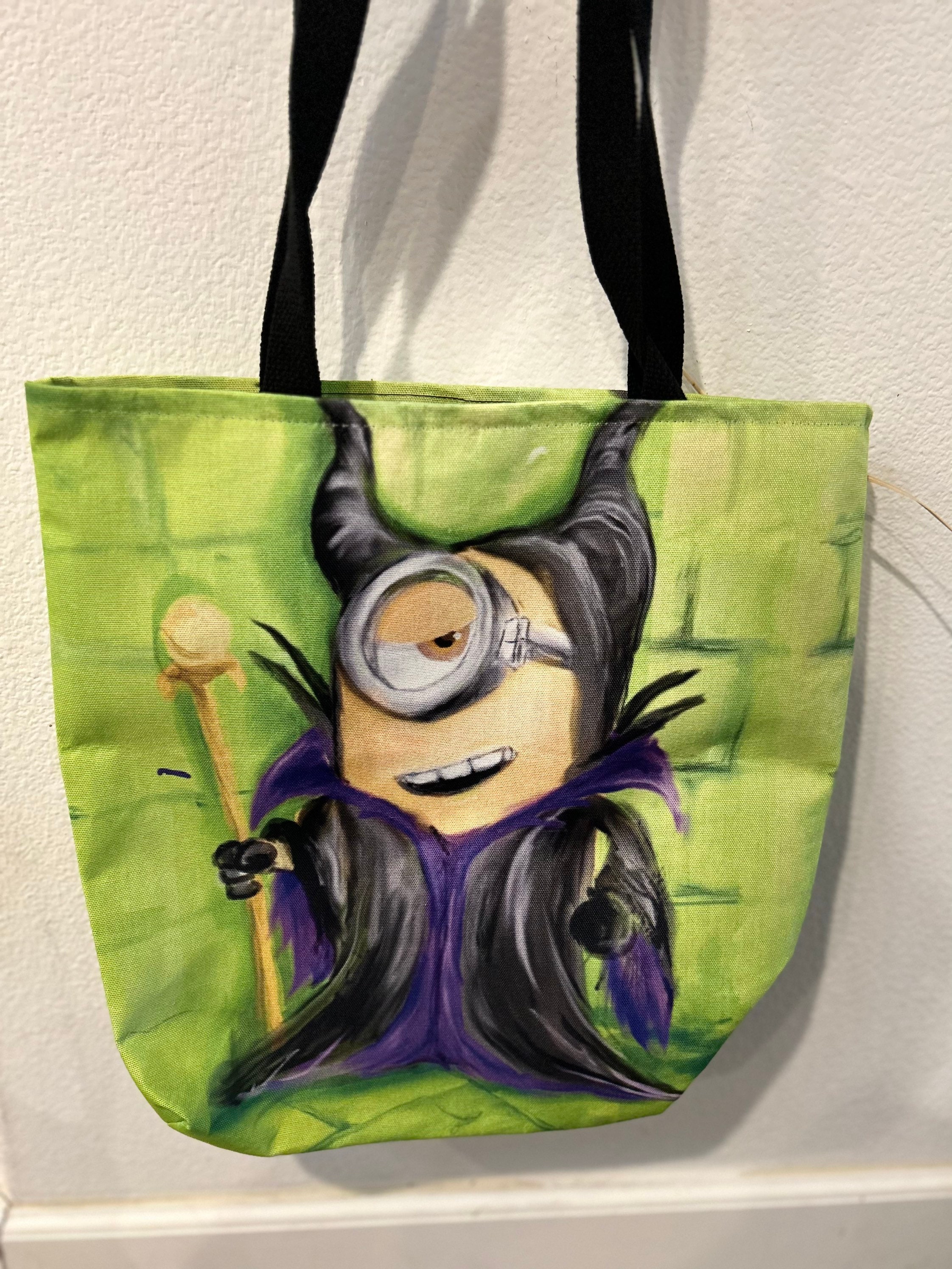 Minions Maleficent , Original Art Canvas Tote Bag - Etsy