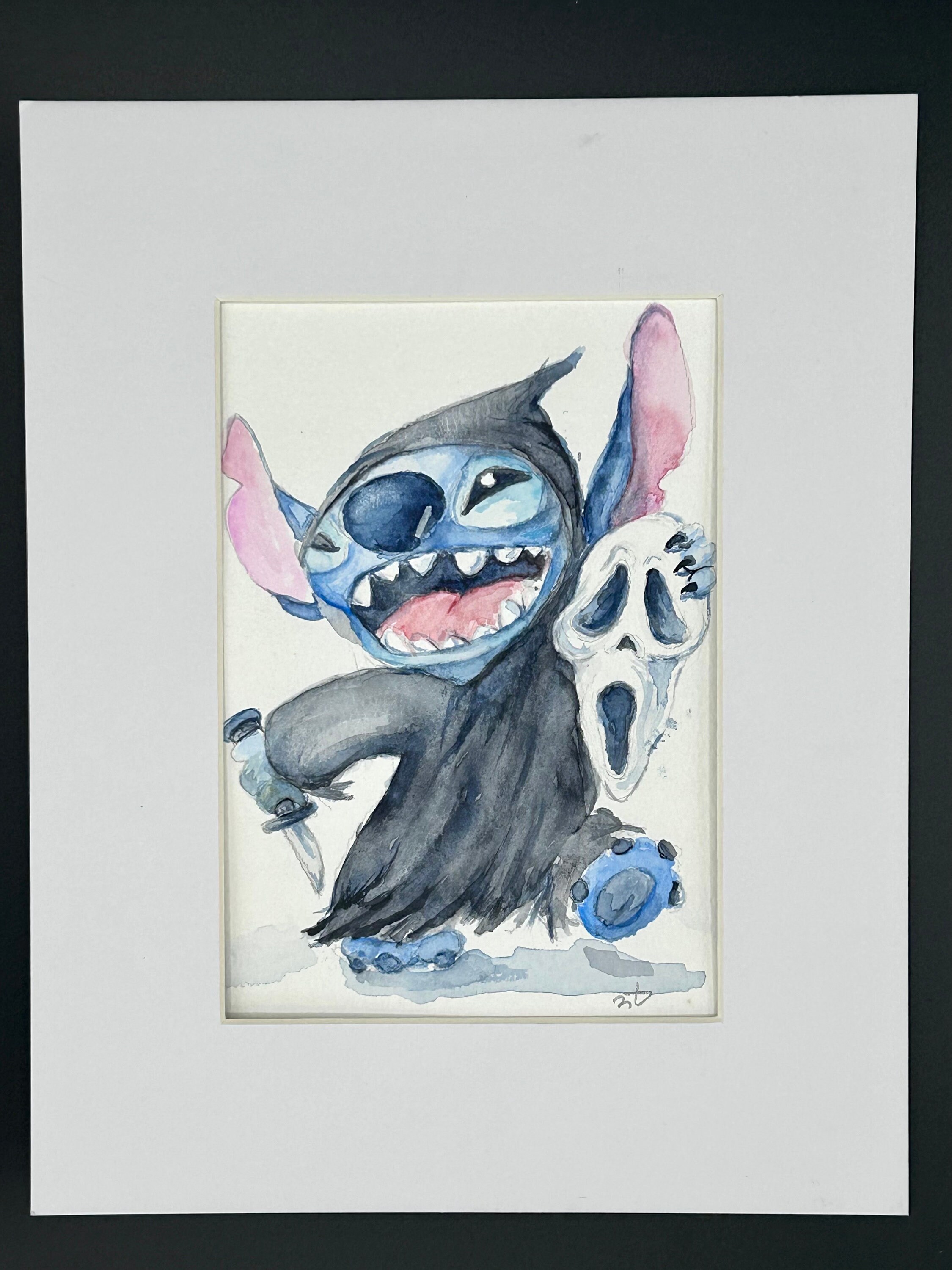 Disney Fan Art Stitch Crossover Halloween Original - Etsy