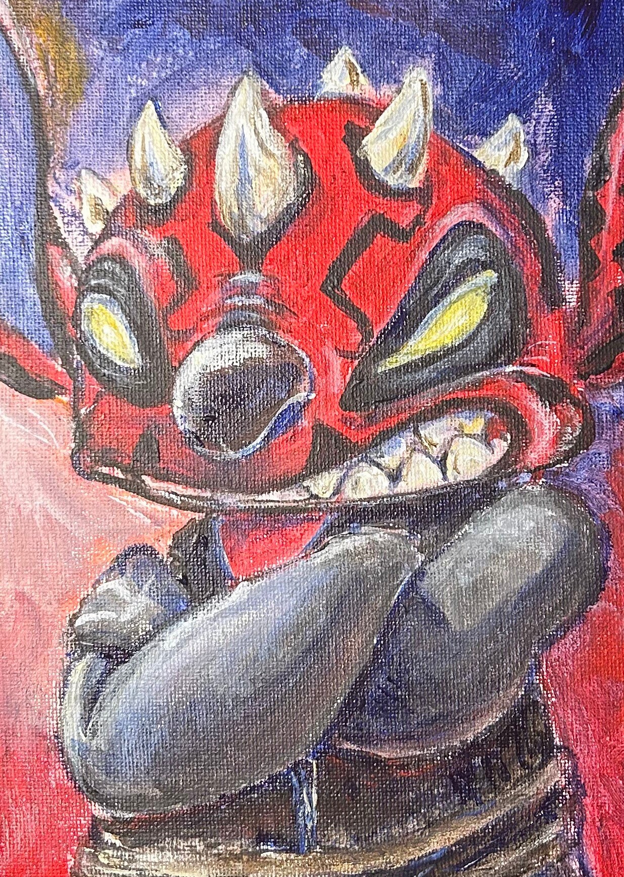 Disney Stitch /clone Wars Darth Maul Crossover Original - Etsy