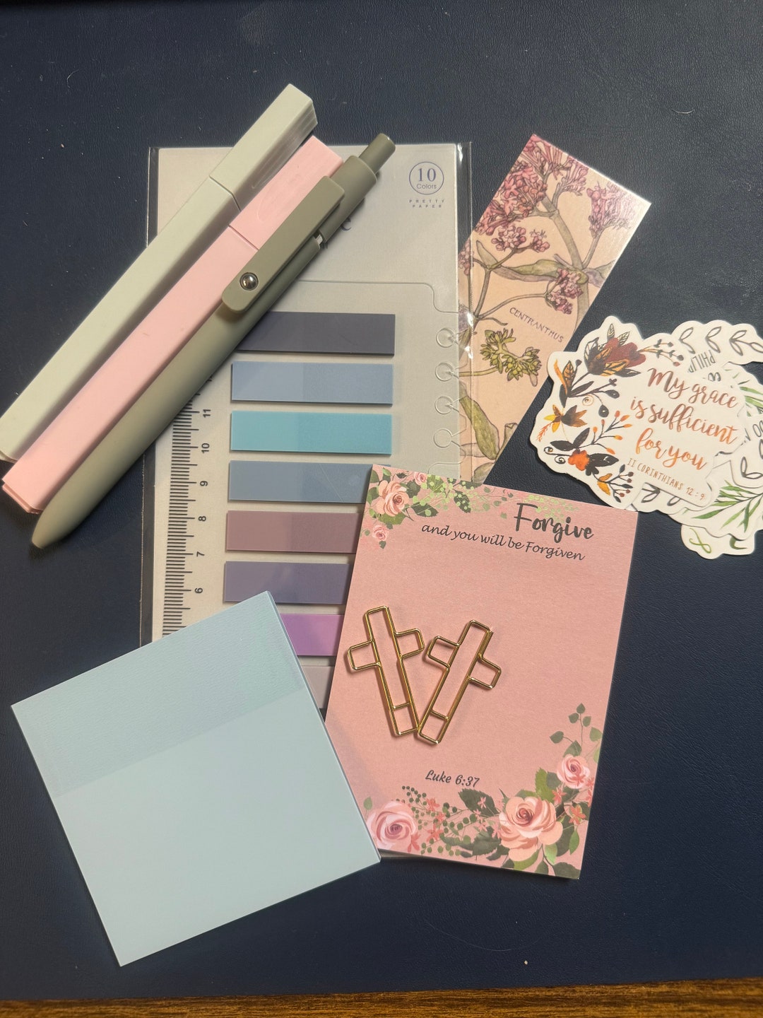 Bible Journaling Annotation Bundle, Study Kit With Tools, Faith Planner ...