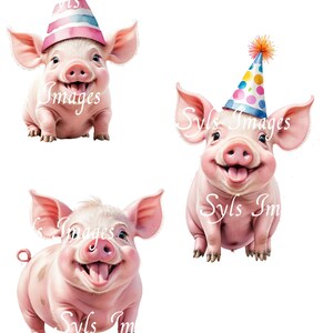 Party Pigs- Birthday - Instant Digital Download - Etsy