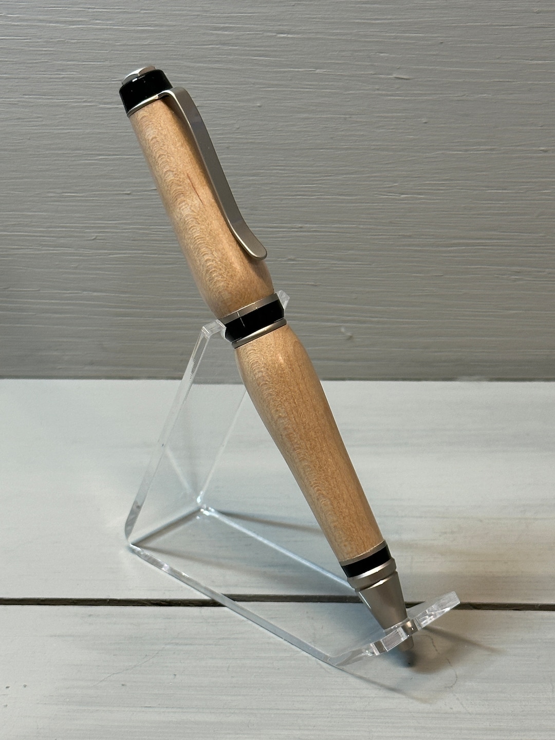 The Curly Maple Cigar Pen a Handcrafted Cigar-style Pen Made of Curly ...