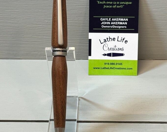 The Euro Handcrafted European Pen Made of Mesquite Wood With Satin ...