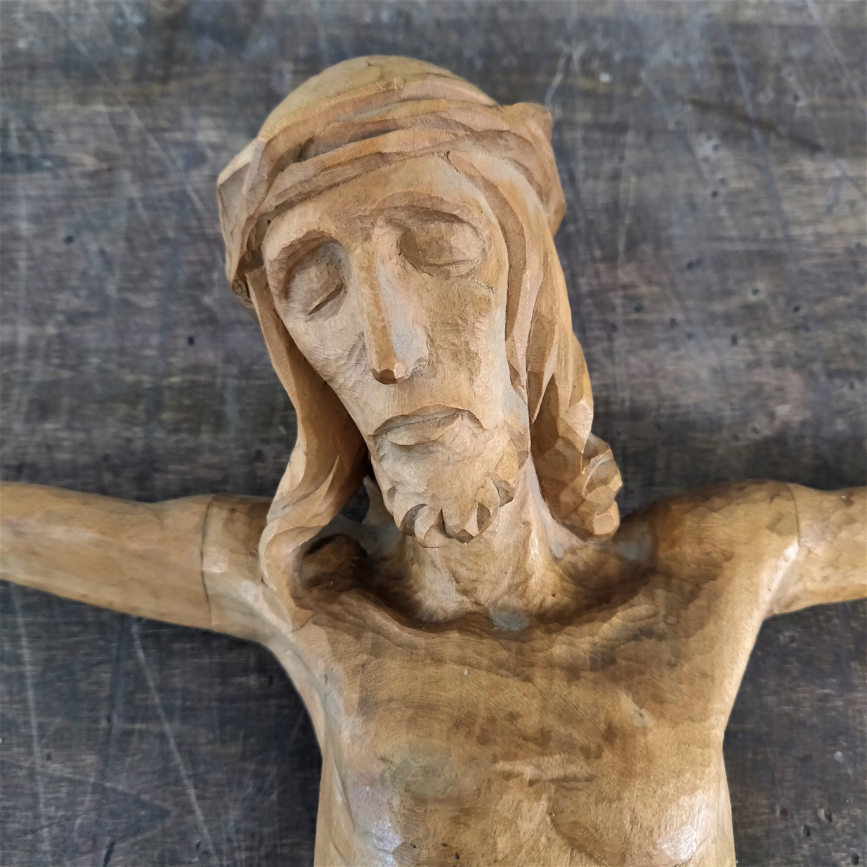 Jesus on the Cross Wood - Etsy