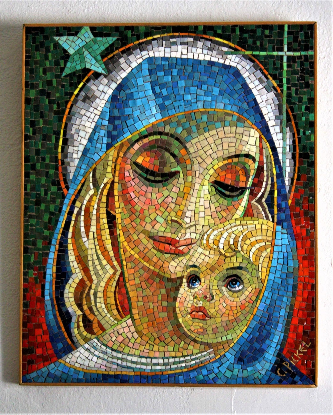 Mother and Child - Mosaic - Etsy