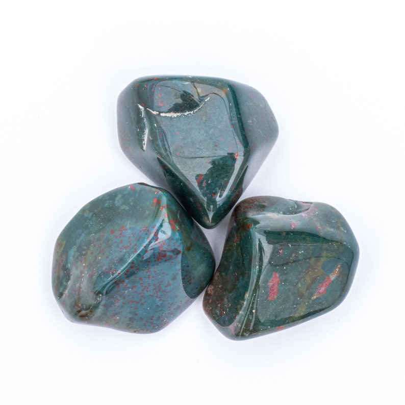 Tumbled Bloodstone, Heliotrope Stone, Small Gemstones, Bulk Gems, Wire ...