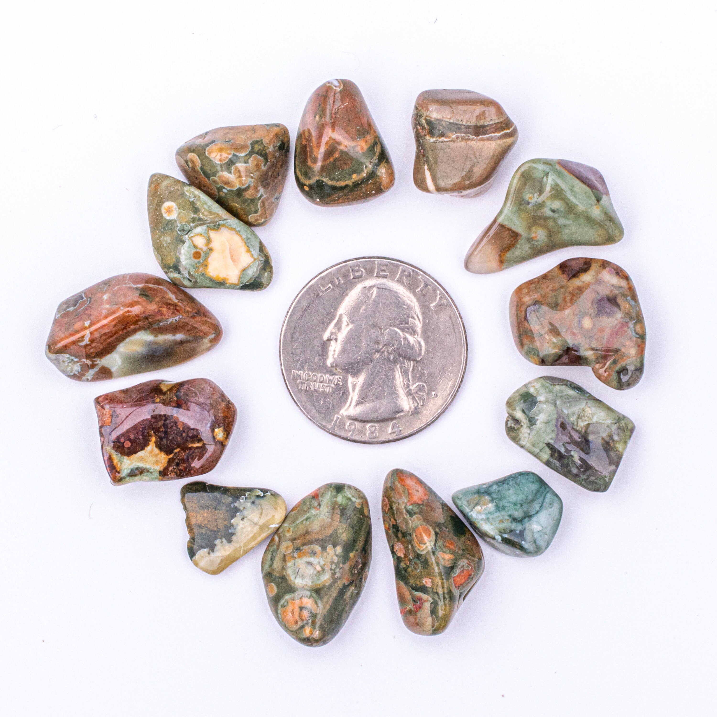 Rainforest Rhyolite Small Tumbled Stones Wire Wrapping - Etsy