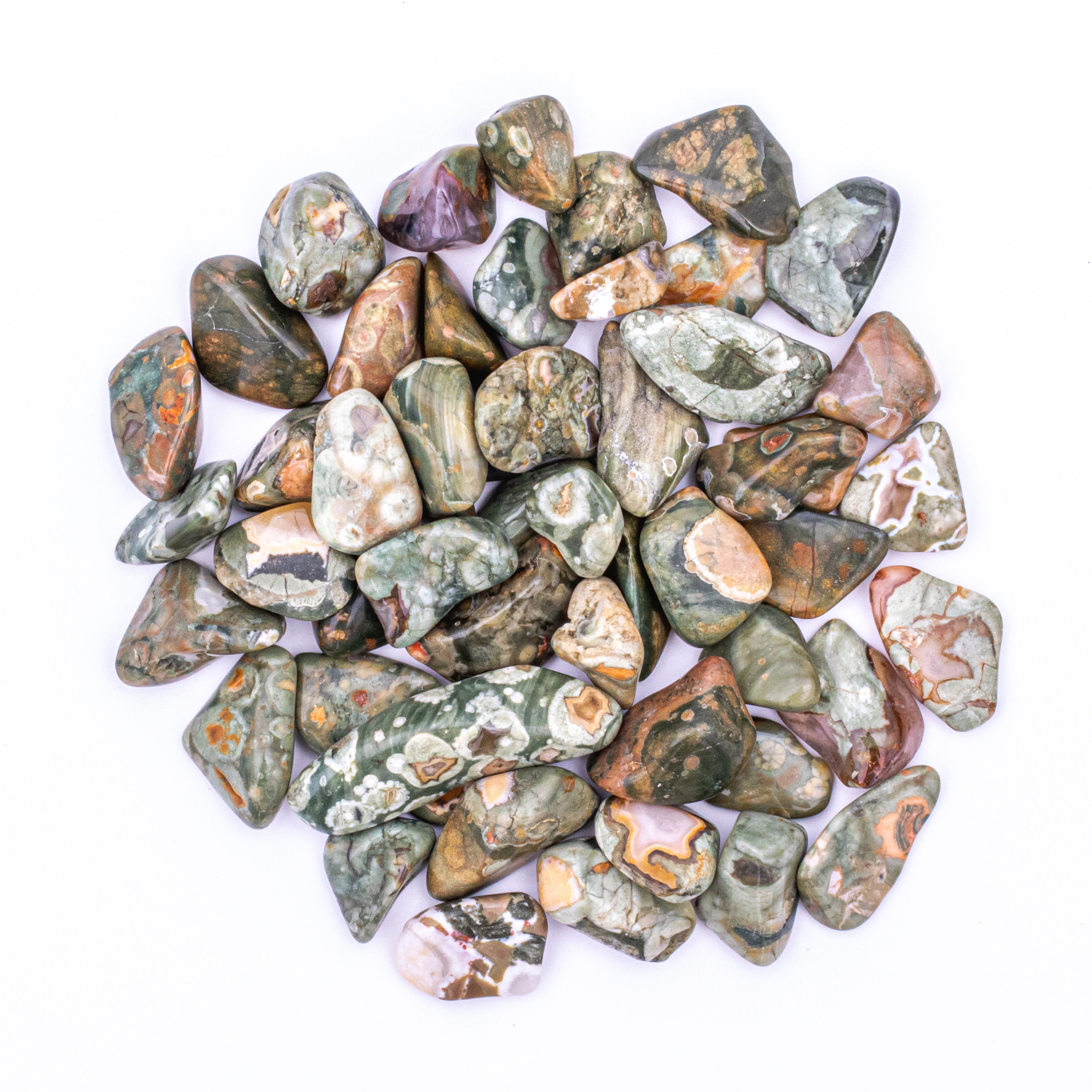 Rainforest Rhyolite, Small Tumbled Stones, Wire Wrapping Crystals ...