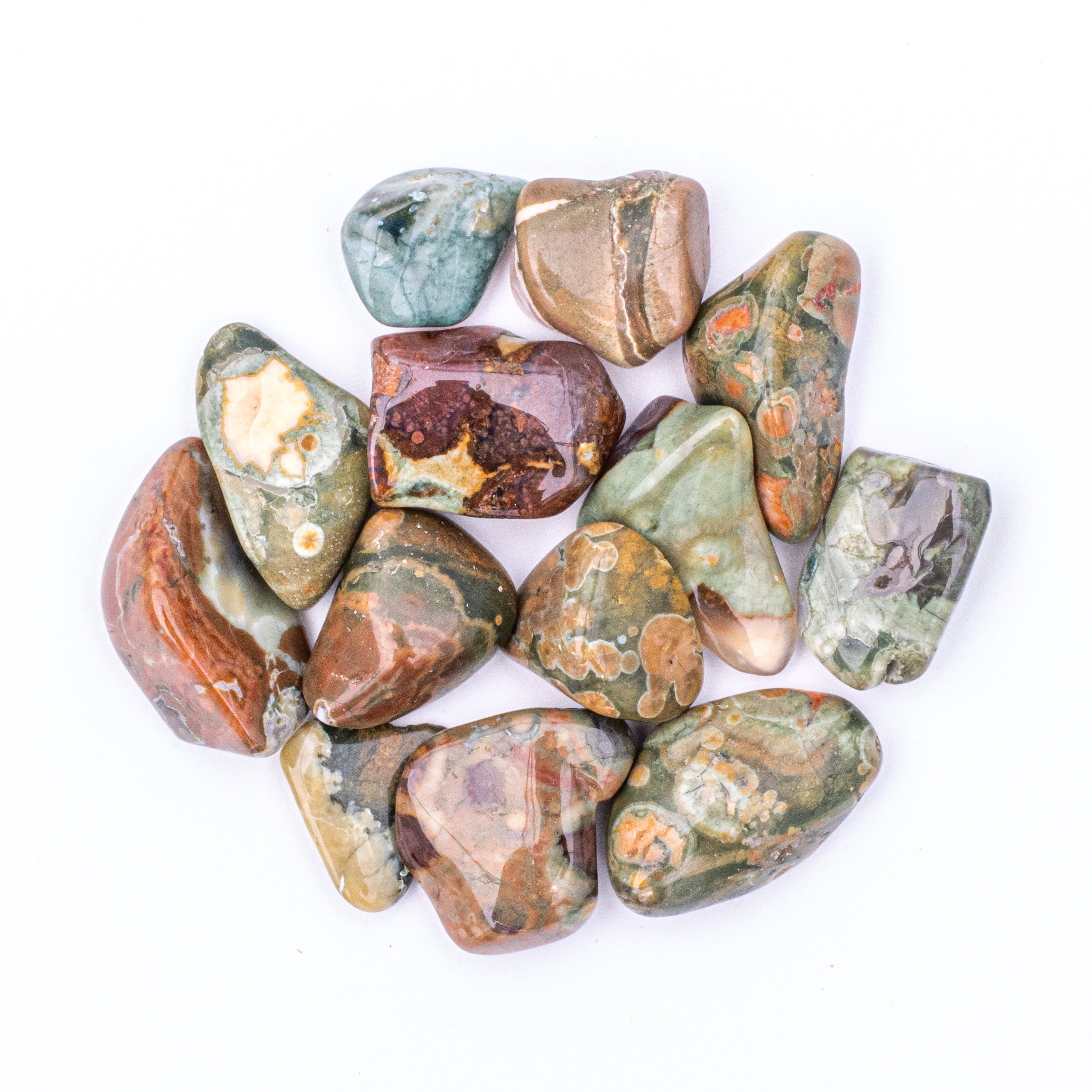 Rainforest Rhyolite Small Tumbled Stones Wire Wrapping - Etsy
