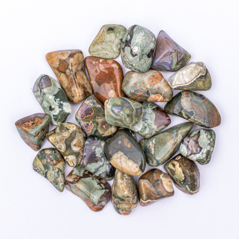 Rainforest Rhyolite, Small Tumbled Stones, Wire Wrapping Crystals ...