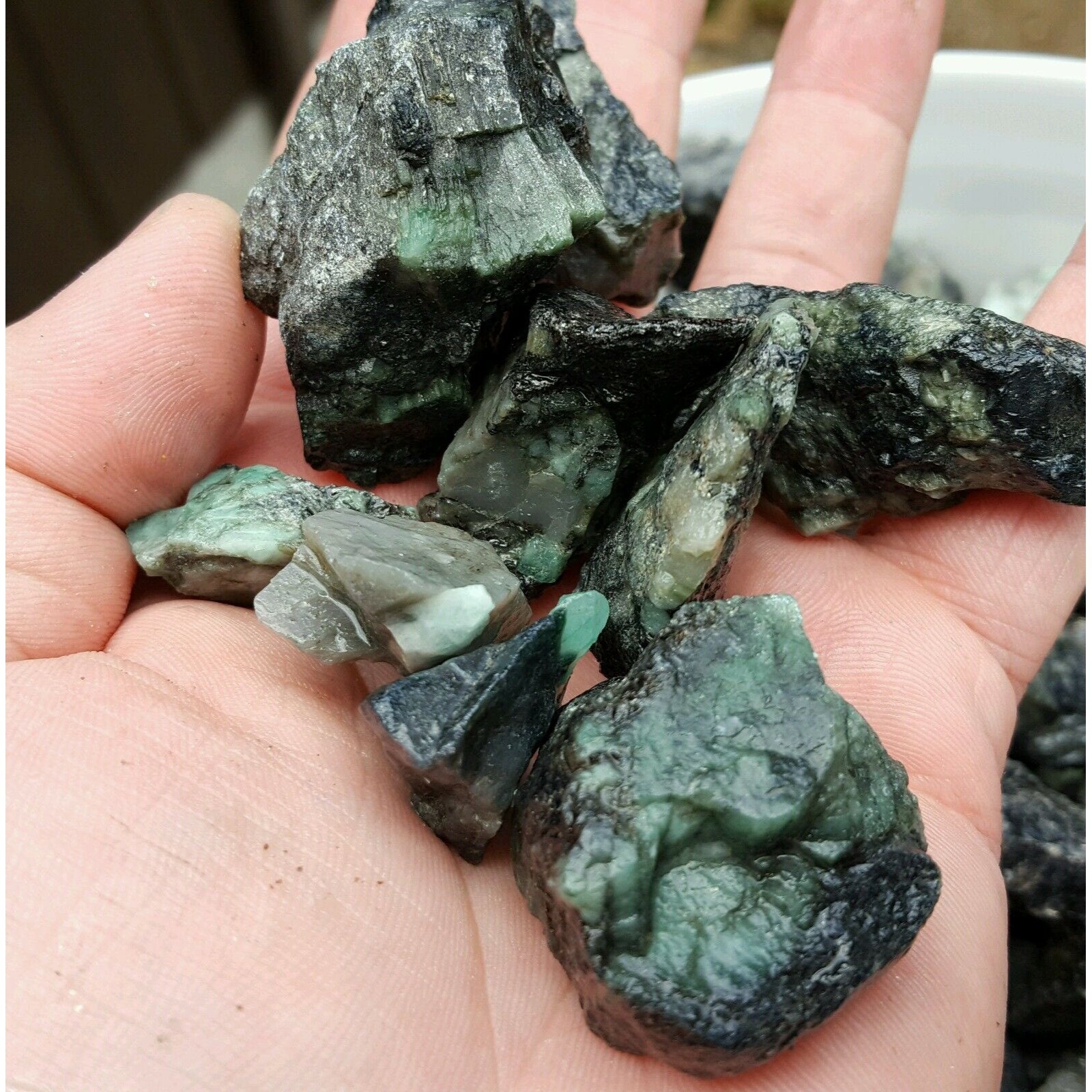 Raw Emerald, Wire Wrapping Crystals, Natural Gemstones for Jewelry ...