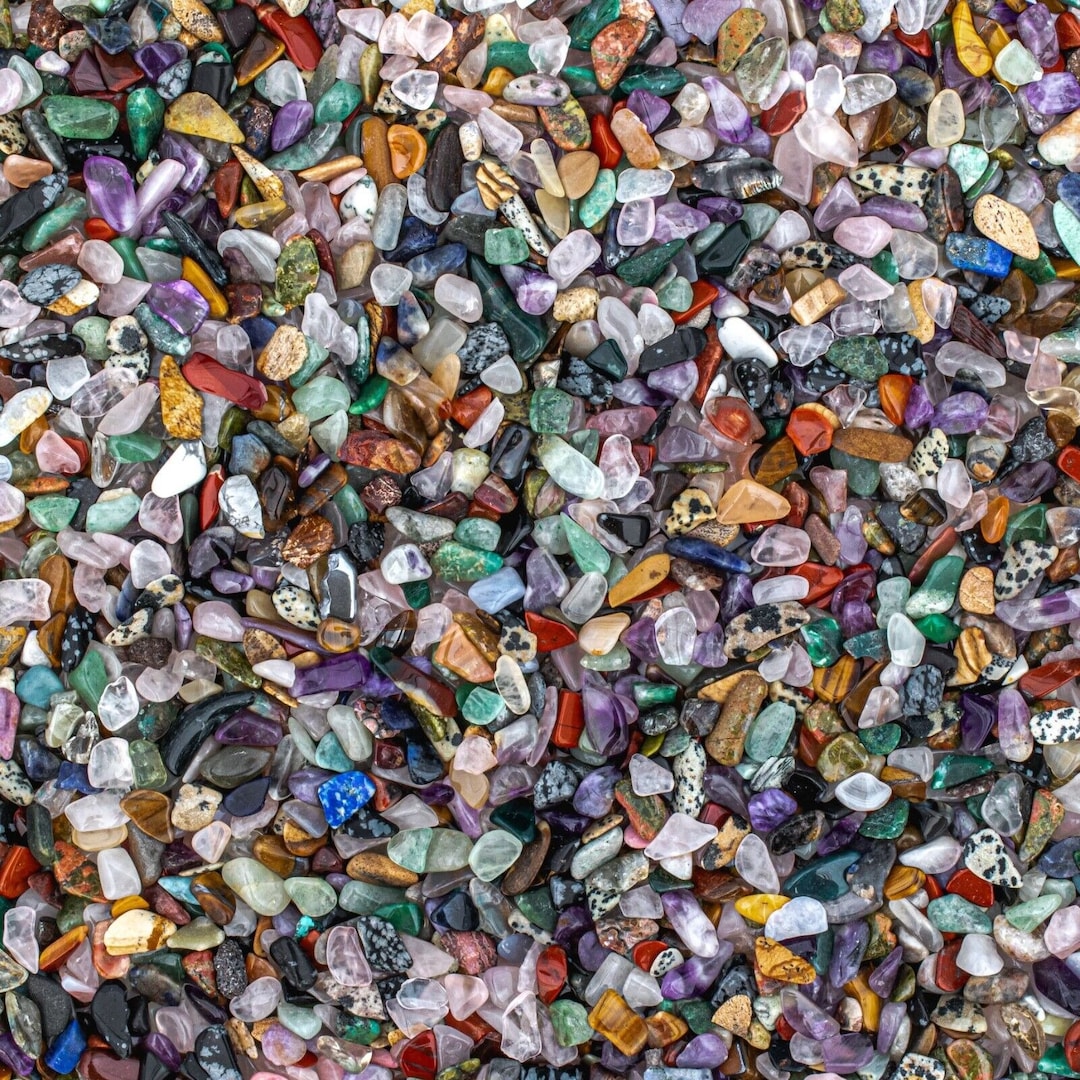 Assorted Gemstone Chips, Bulk Mini Crystals, Gems for Crafts, Fairy ...