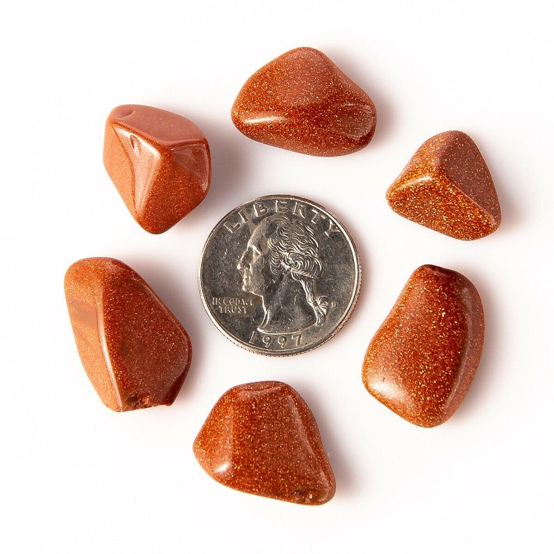 Red Goldstone Tumbled Gemstone Bulk Gems Wire Wrapping | Etsy
