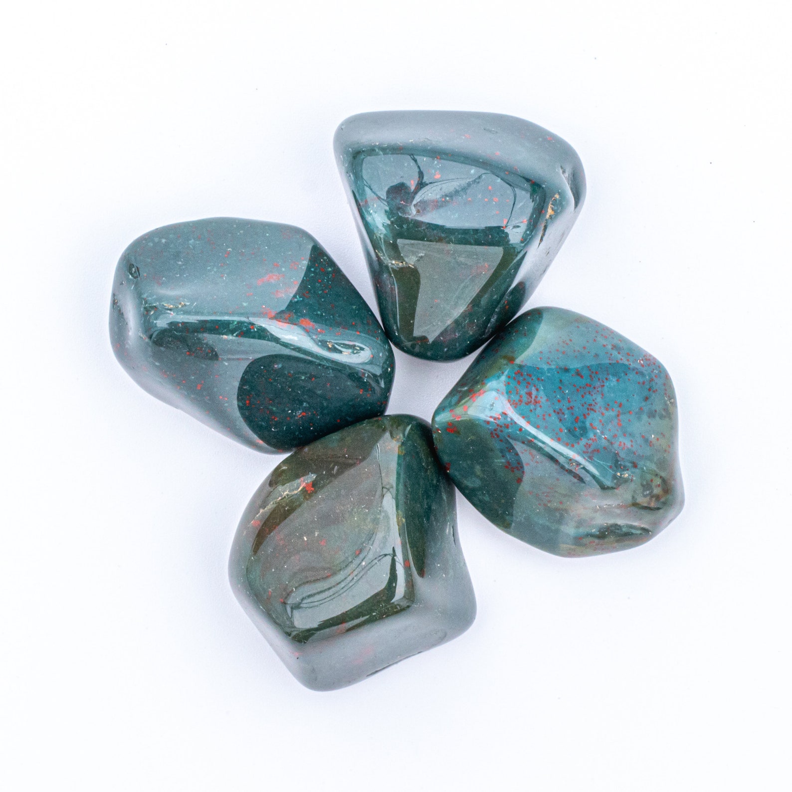 Tumbled Bloodstone, Heliotrope Stone, Small Gemstones, Bulk Gems, Wire ...