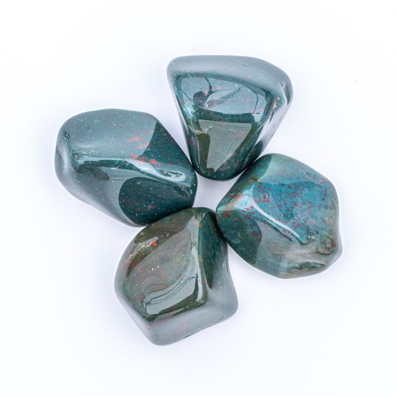 Tumbled Bloodstone, Heliotrope Stone, Small Gemstones, Bulk Gems, Wire ...