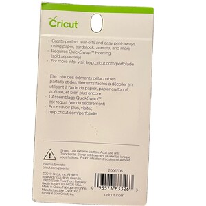 Basic Perforation Blade, for Cricut Maker, Replacement Part, Tip Only, Quickswap Drive Housing ...