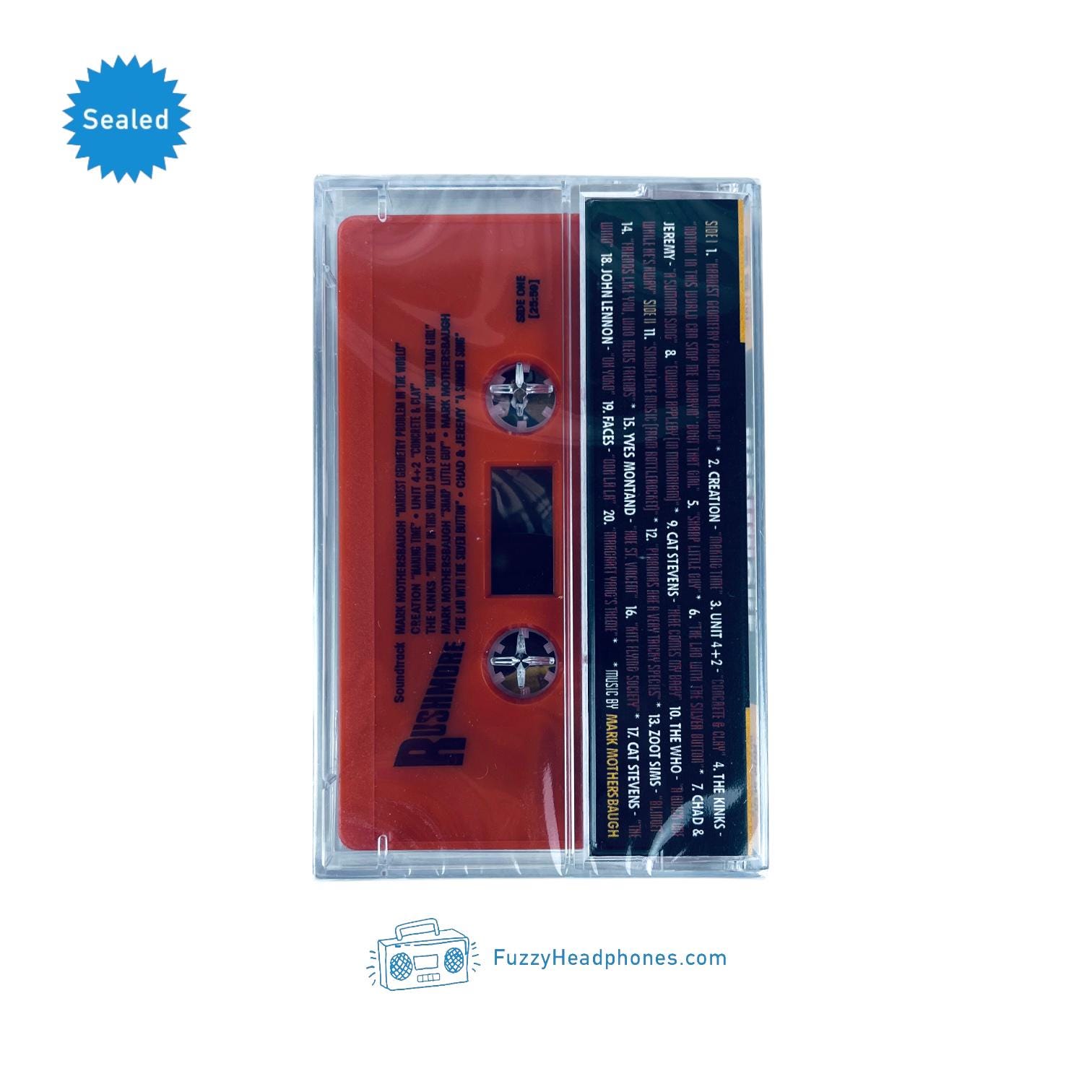 Rushmore Soundtrack Cassette Tape (2024) Wes Anderson Cult Classic ...