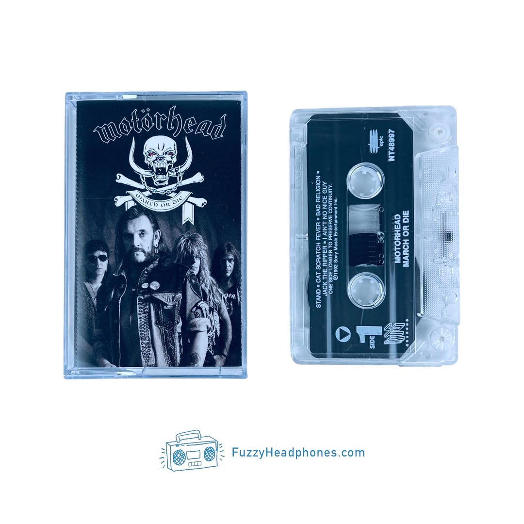Motorhead March or Die Cassette Tape (1992) Hellraiser - Tested ...