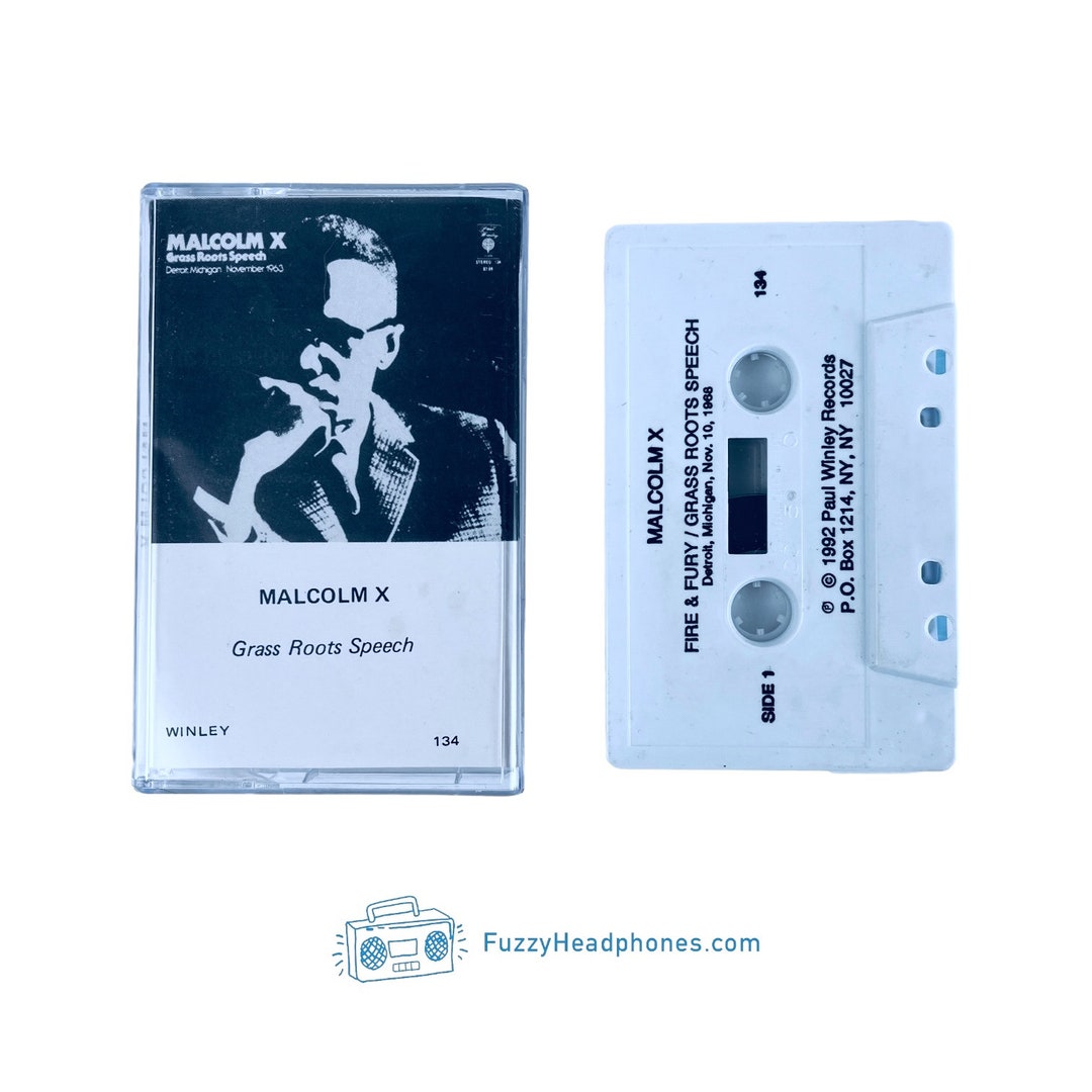 Malcolm X Grass Roots Speech Cassette Tape 1992 1963 Speech, Grassroots ...