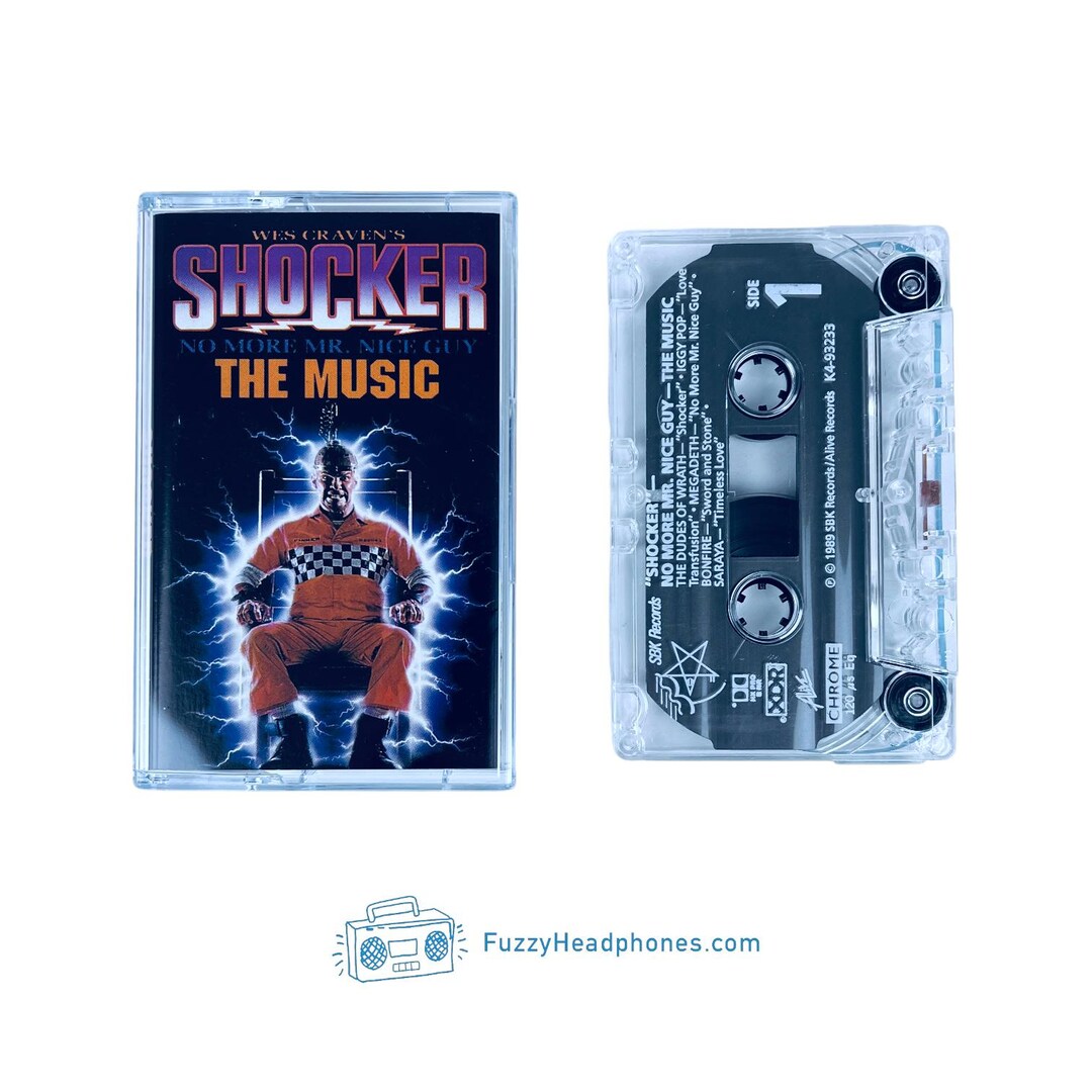 Shocker Soundtrack Cassette Tape (1989) Wes Craven Iggy Pop, Megadeth ...