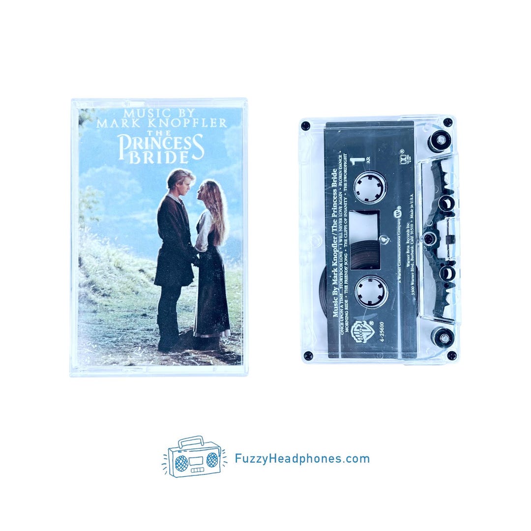 The Princess Bride Soundtrack Cassette Tape (1987) Mark Knopfler ...