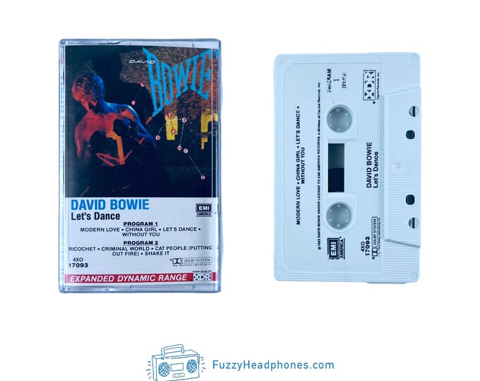 David Bowie Let's Dance Cassette Tape 1983 Modern Love, China Girl ...
