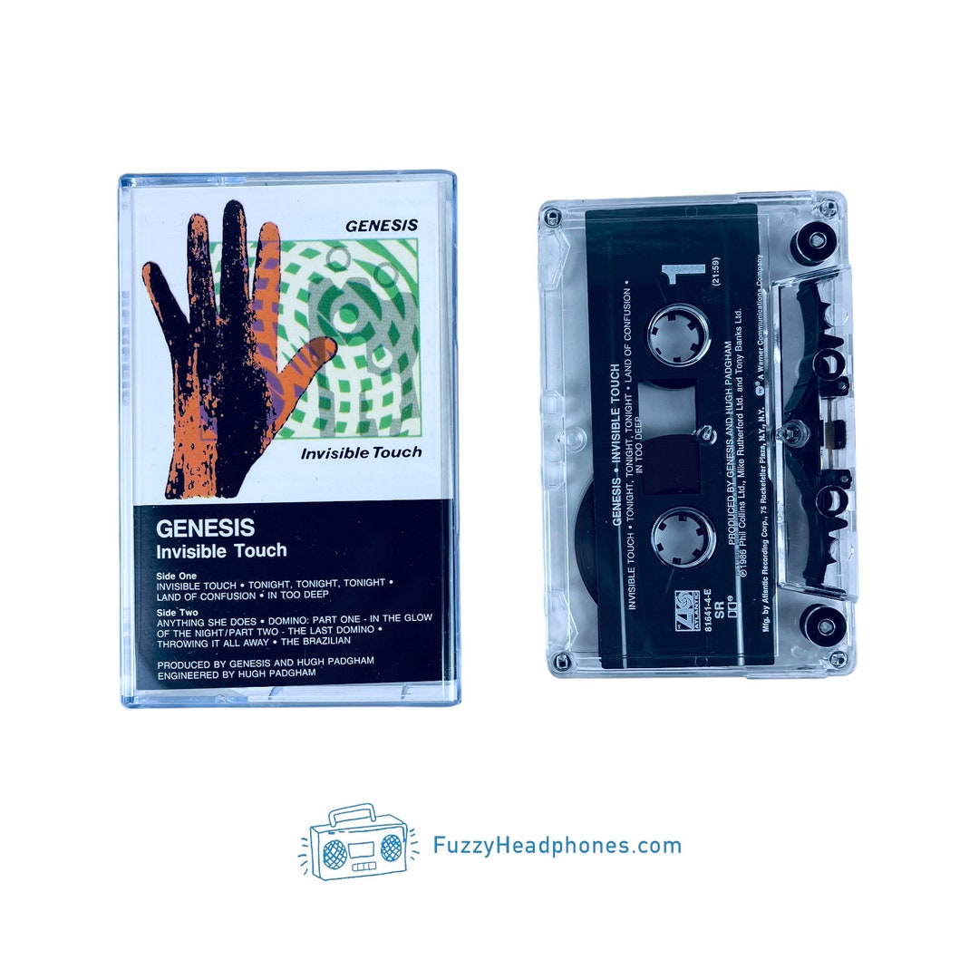 Genesis - Invisible Touch Cassette Tape (1986) Land of Confusion, in ...