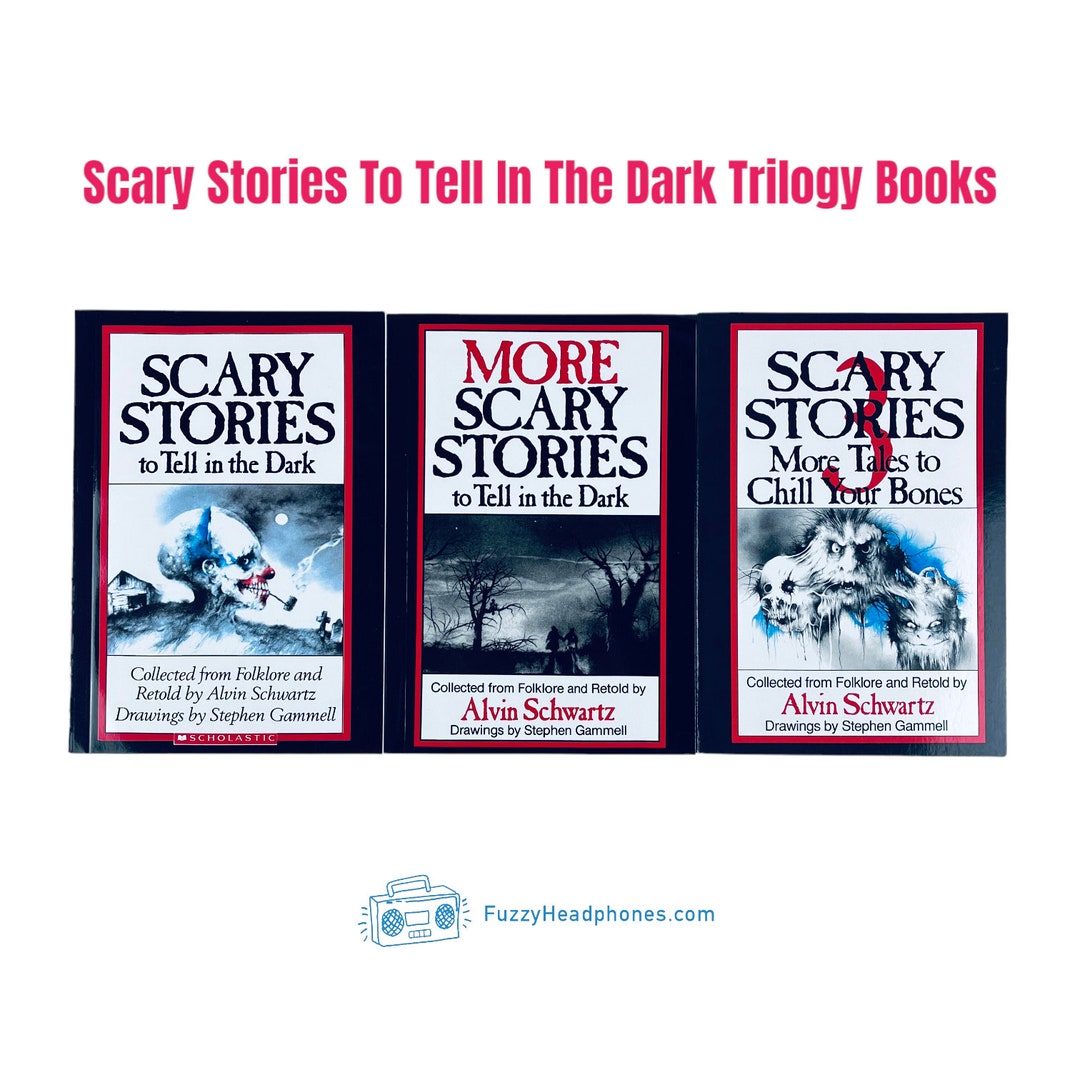 Scary Stories to Tell in the Dark by Alvin Schwartz Paperback Books Original Vintage W/ Creepy ...
