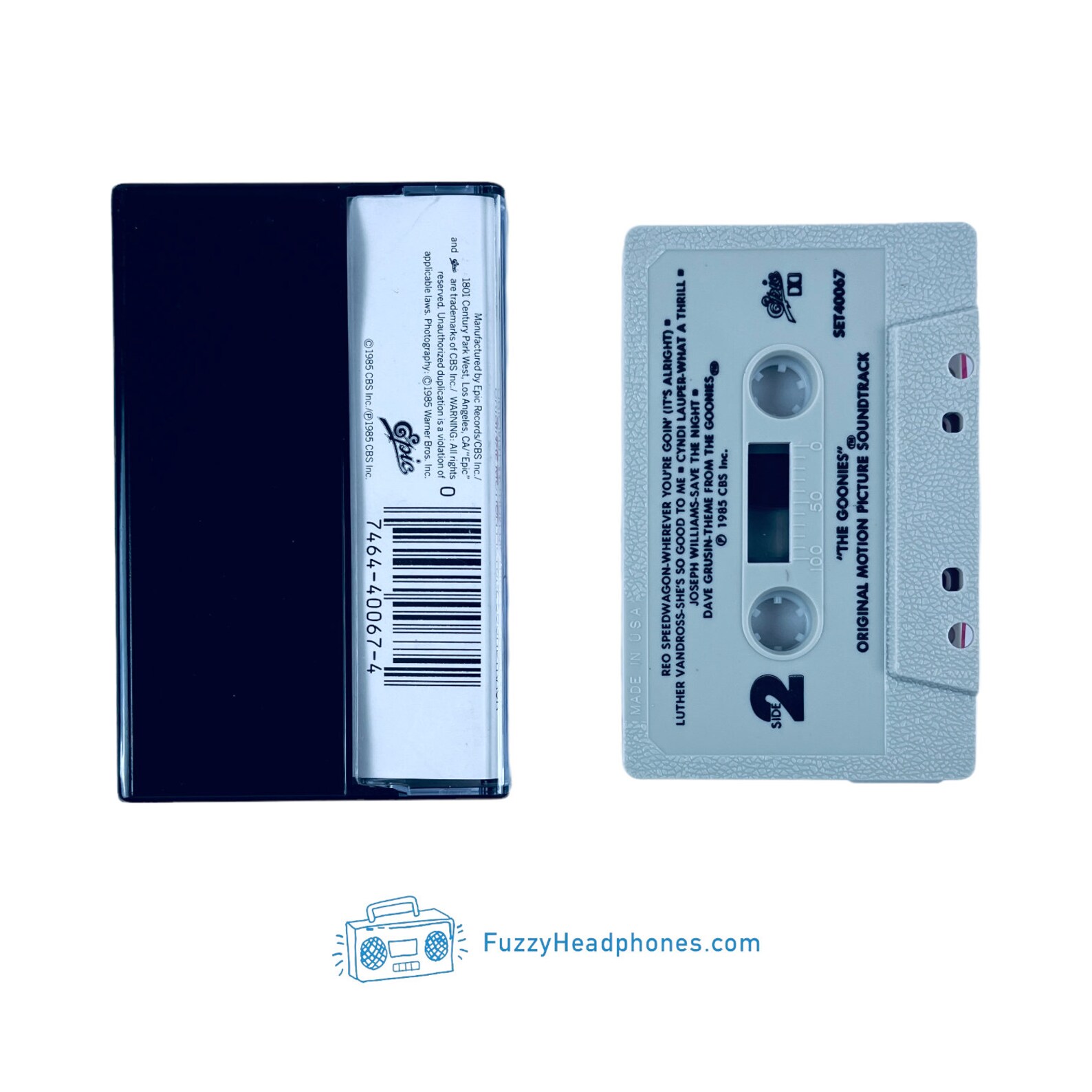 The Goonies Soundtrack Cassette Tape 1985 Cyndi Lauper - Etsy