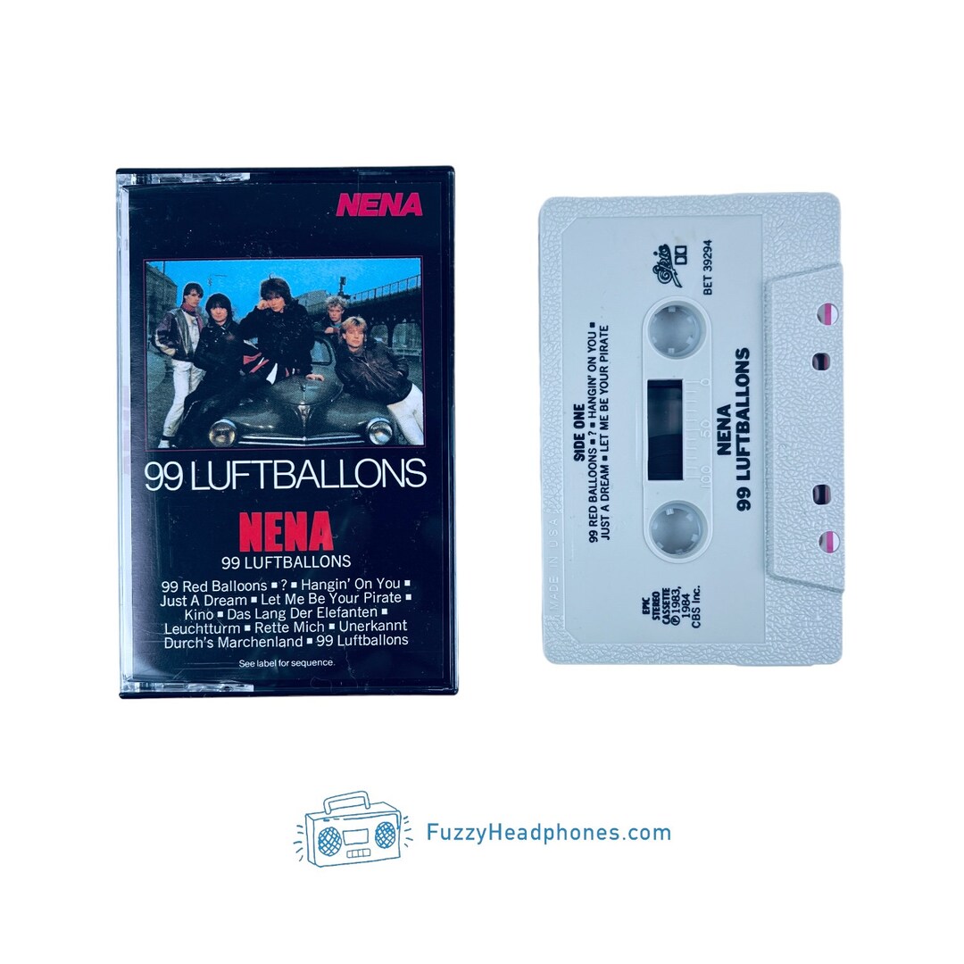 Nena 99 Luftballoons Cassette Tape 1983 Compilation, German and English ...