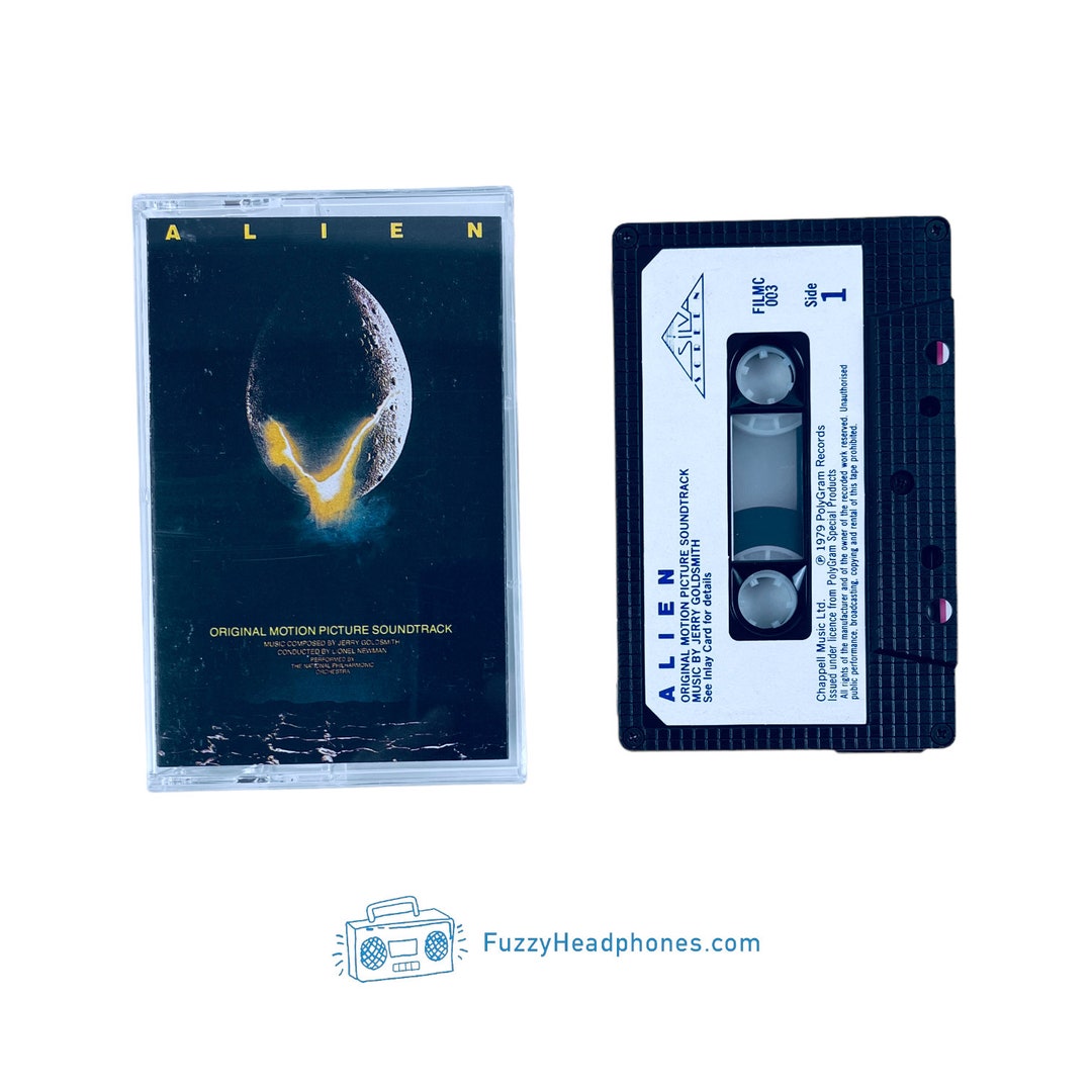 Alien Soundtrack Cassette Tape (1979) UK Paper Label, Jerry Goldsmith ...