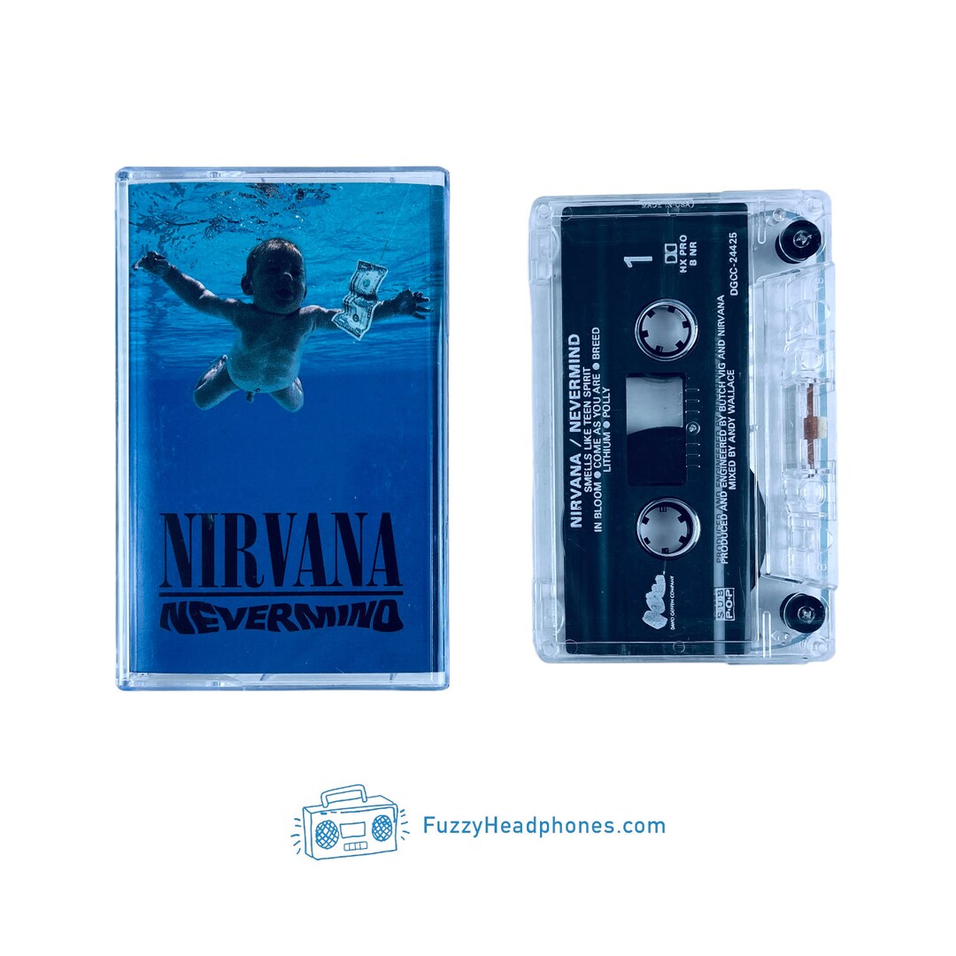 Nirvana Nevermind Cassette Tape 1991 Smells Like Teen - Etsy