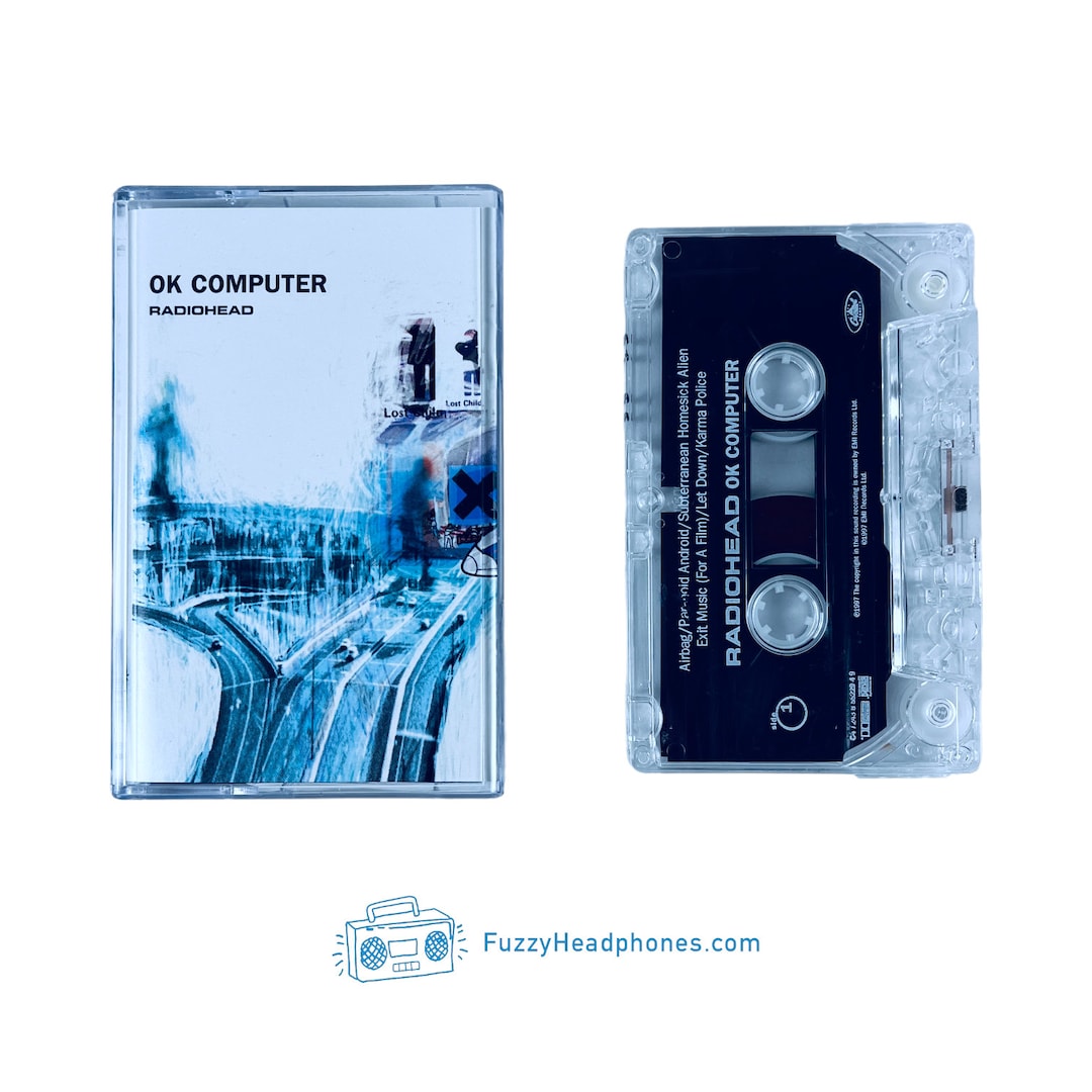 Radiohead Ok Computer On Cassette Tape 1997 Authentic Us 1st Etsy